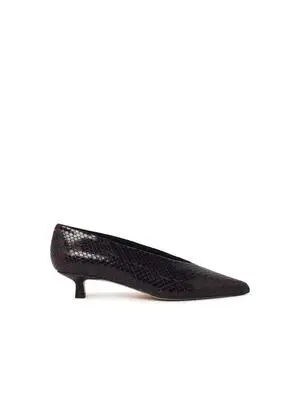 AeydĒ Clara' Burgundy Leather Pumps - Multicolor
