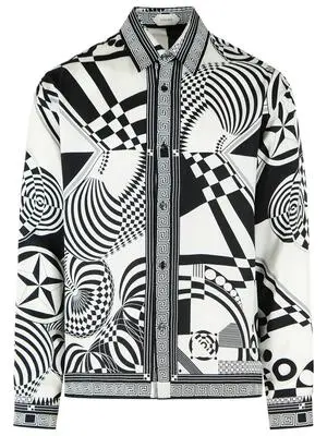 Versace Silk Twill Shirt - Black