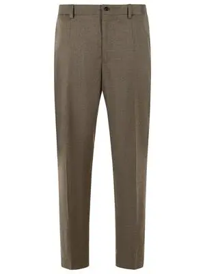 Dolce & Gabbana Brown Virgin Wool Trousers