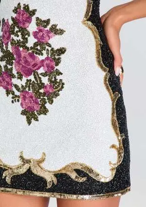 Retrofete Ismeria Embroidered Dress