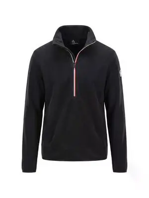 Moncler Half-zip Fleece Sweatshirt - Black