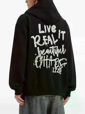 Izzue Logo-print Zip-up Hoodie