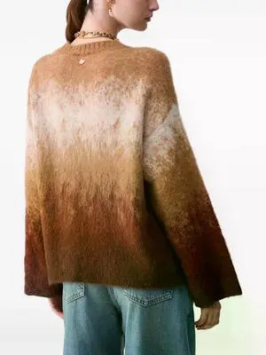 Liu Jo Brushed Wool Jacquard-knit Sweater