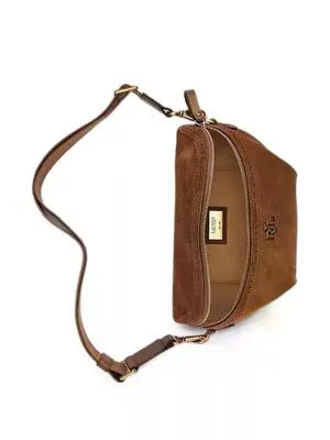 Ralph Lauren Perforated Suede Belt Bag