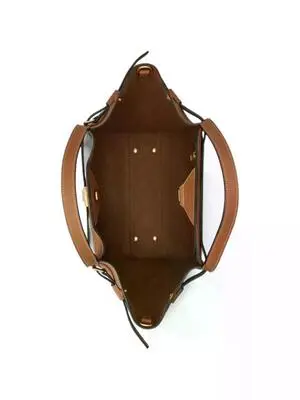 TOD'S T Signature Shopping Bag In Leather Small - Brown