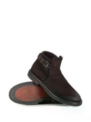 ALEXANDER HOTTO Buckle-fastening Suede Boots