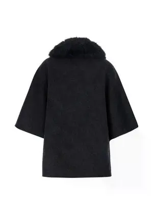 GIOVANNI PARIS Clementine Faux-fur Collar Cape