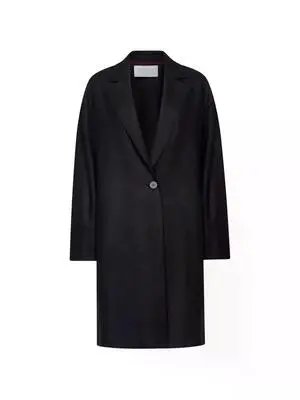 Harris Wharf London Single-breasted Wool-blend Coat - Blue