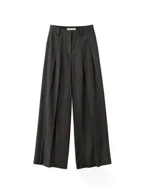 Alice + Olivia Blaire Pleated Tailored Trousers - Black