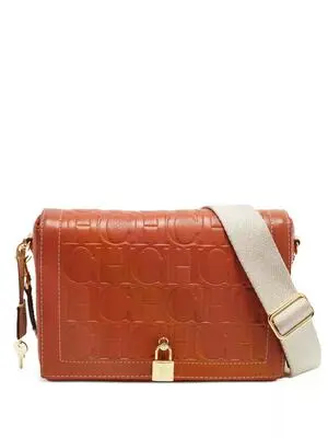 Carolina Herrera Medium Andy Monogram Crossbody Bag - Brown