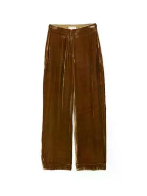 GENTRYPORTOFINO Velvet Trousers - Brown