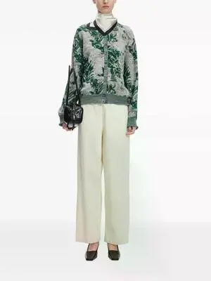 JNBY Jacquard-knit Cropped Cardigan
