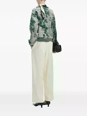 JNBY Jacquard-knit Cropped Cardigan