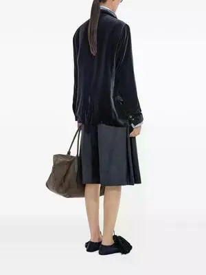 JNBY Twist-hem Velvet Blazer