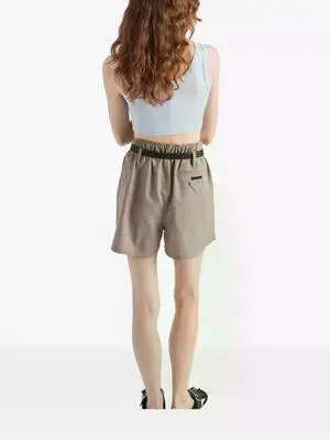 Prada Ribbed Knit Cotton Crop Top