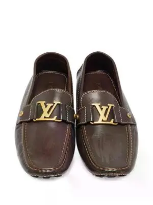 LOUIS VUITTON Monte Carlo Logo-plaque Loafers
