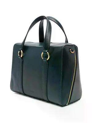 THE BRIDGE Logo-stamp Leather Tote Bag
