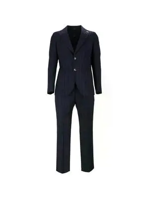 TOMBOLINI Dream Pinstripe-pattern Single-breasted Suit - Blue