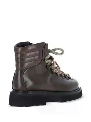 Premiata Leather Boots - Brown