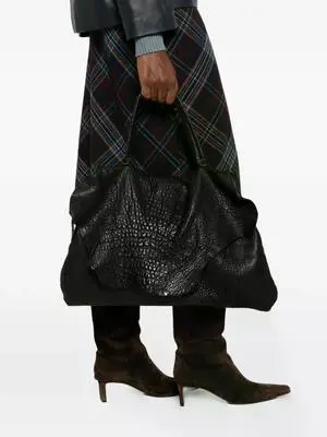 UN TE' DA MATTI Il Cappellaio Matto Croc-effect Tote Bag