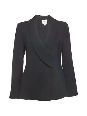 ARMANI Single-breasted Wool Blazer - Blue