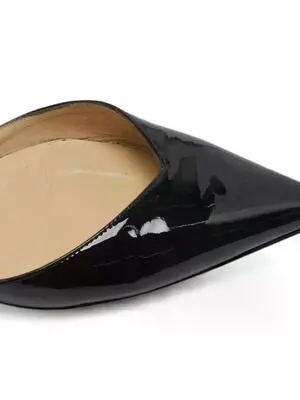 JIMMY CHOO Saeda Crystal-embellished Flat Mules