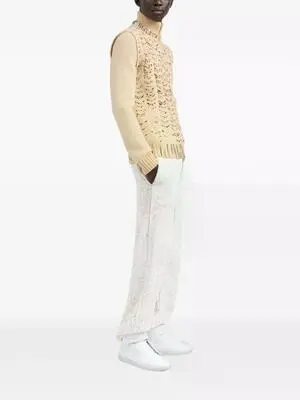 MAISON MARGIELA Ink-print Zipped Cardigan