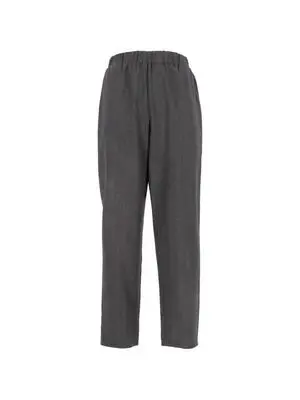 Dusan Elasticated-waistband Tapered Trousers - Grey
