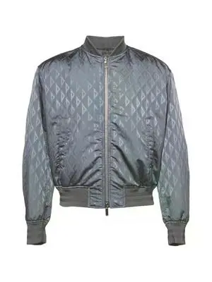Dior Cd Diamond Jacquard Bomber Jacket - Grey