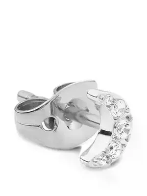 DANIEL WELLINGTON Crystal-embellished Crescent Moon Earrings
