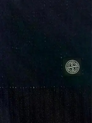 Stone Island Ribbed-knit Logo-patch Scarf