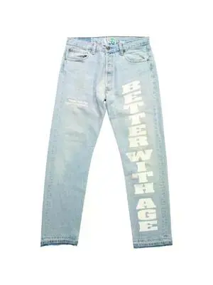 BETTER WITH AGE Beaufort Logo-print Jeans - Blue