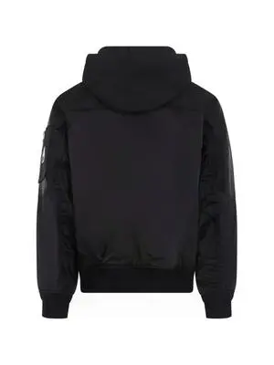Moose Knuckles Georgie Satin-finish Bomber Jacket - Black