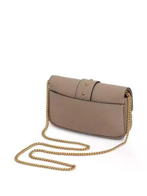 Pinko Love Birds Leather Shoulder Bag