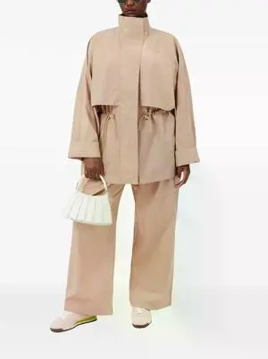 Lacoste Drawstring-waist High-neck Parka Coat