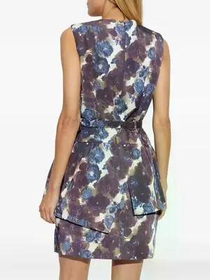 Baum Und Pferdgarten Anesa Floral-print Belted Mini Dress