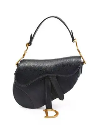 Dior 2021 Saddle Leather Mini Bag - Black