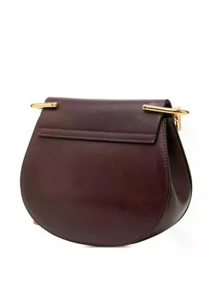 Chloé 2014-2020 Mini Bicolor Suede And Calfskin Drew Crossbody Bag - Red
