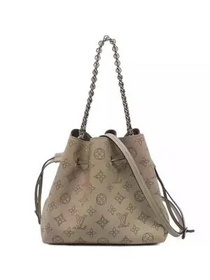LOUIS VUITTON Bella Monogram Mahina Bucket Bag - Grey