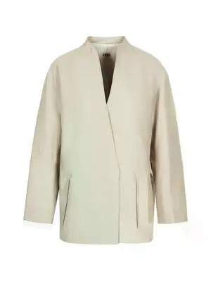 LESS Paneled-sleeve Stand-collar Jacket