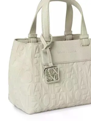 Emporio Armani Logo-debossed Grained Tote Bag