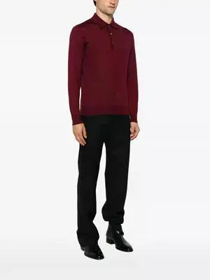 Fedeli Button-up Collar Polo Shirt