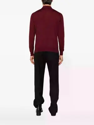 Fedeli Button-up Collar Polo Shirt