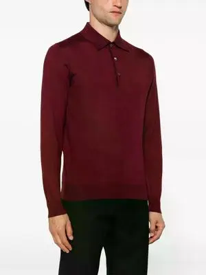 Fedeli Button-up Collar Polo Shirt