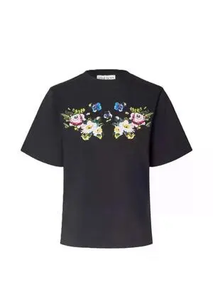 Stine Goya Floral-print T-shirt - Black