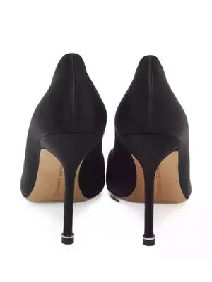 Manolo Blahnik Manolo Hangisi Crystal-buckle Pumps