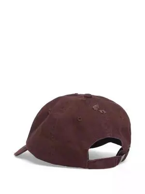 DAILY PAPER Distressed Logo-embroidered Baseball Cap - Red