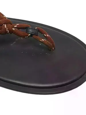 Miu Miu Riviere Cord Sandals - Brown