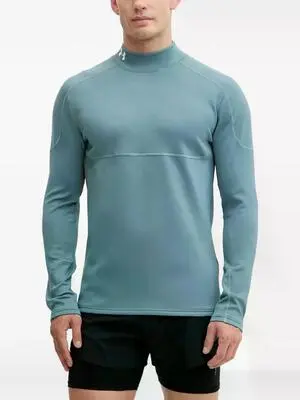 Under Armour Logo-print High-neck T-shirt - Blue