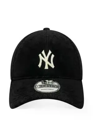 New Era 9forty Winter Borg Ny Yankees Logo-embroidered Cap - Black